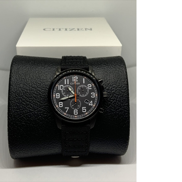 Accessories | Citizen Ecodrive Military At20501e Men Black Nylon Analog Quartz Watch Bl588 ...
